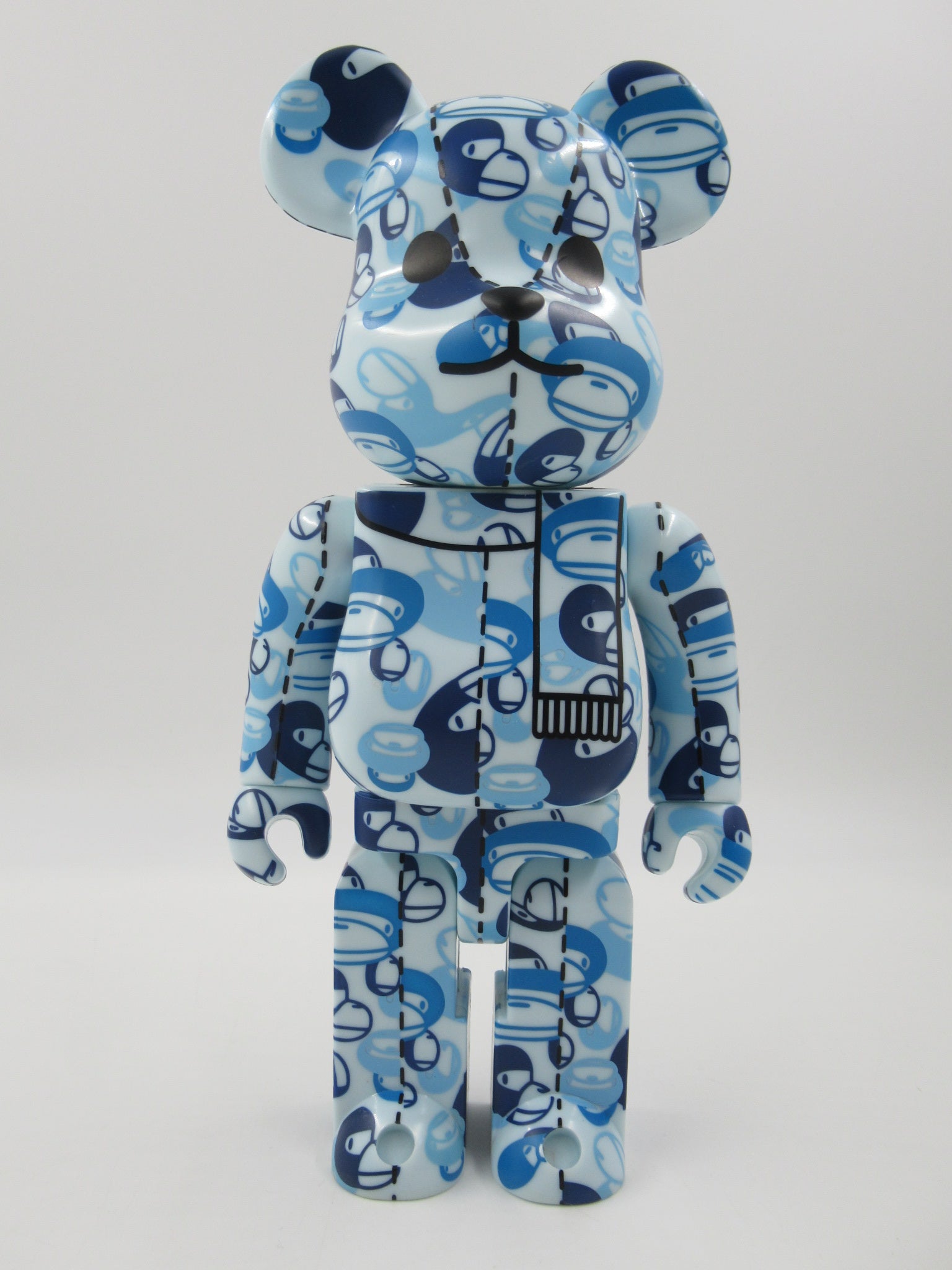 BEARBRICK Blue Milo Bape Play 400% Figure - Medicom Toy (2007) Bathing