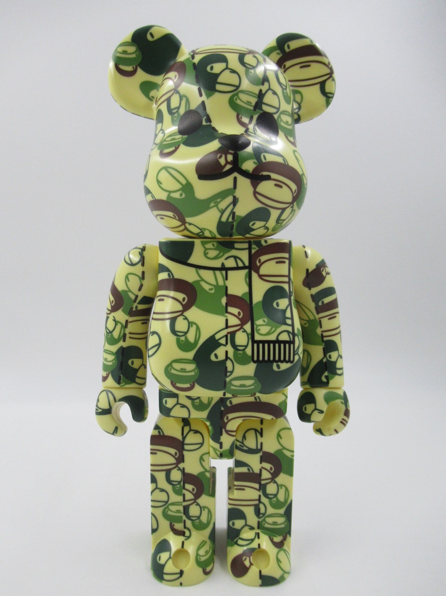BEARBRICK Green Milo Bape Play 400% Figure - Medicom Toy (2007) Bathin