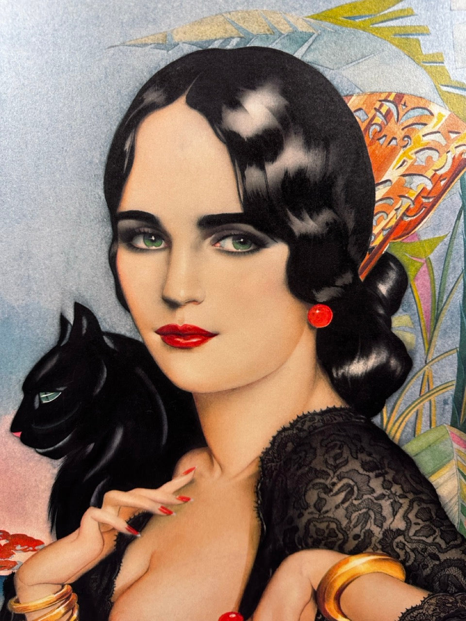 Spanish Lace (1928) Lithograph - Alberto Vargas Art 1990 – Back to the ...